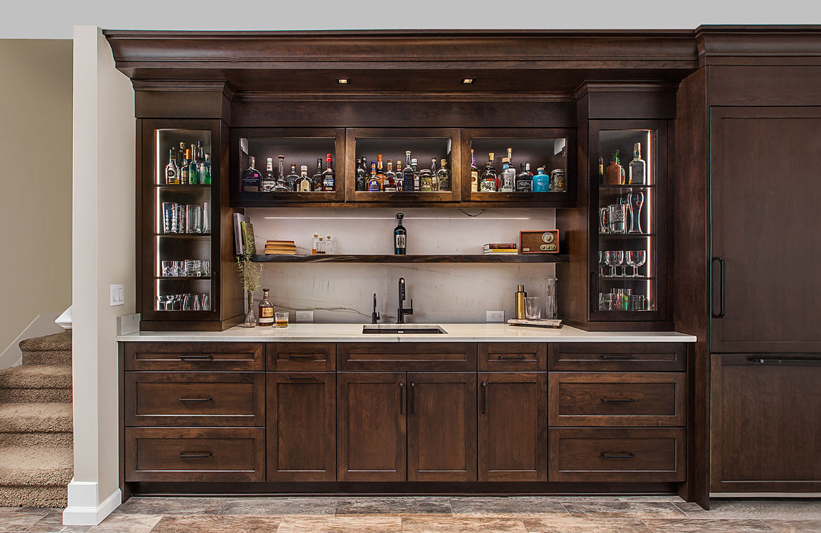 Timeless Basement Bar Affair - Authentic Kitchen & Design