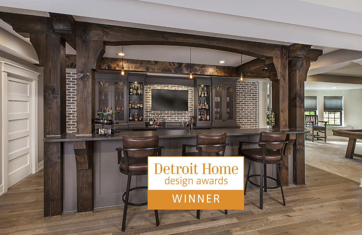 Rustic Luxury Basement Bar Authentic Kitchen Design